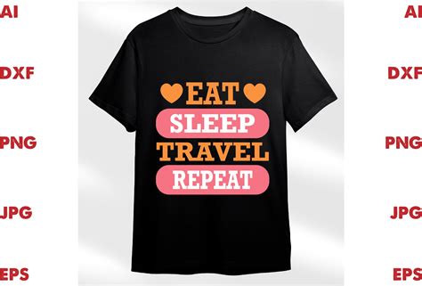 Eat Sleep Travel Repeat Graphic By Rahim360day · Creative Fabrica