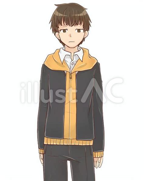 学ラン男子立ち絵悲イラスト No 1430821／無料イラストフリー素材なら「イラストac」