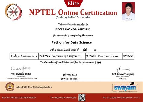 Karthik Devarakonda On Linkedin Hello Connections Here Is My Nptel