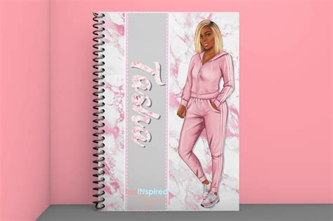 Custom Spiral Notebook Personalized Notebook Fashion Girl Etsy