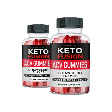Keto Fusion Weight Loss Gummies Chewable Acv Diet Aid 2 Pack