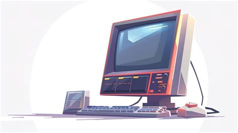 Computer Cartoon Style Premium Ai Generated Image