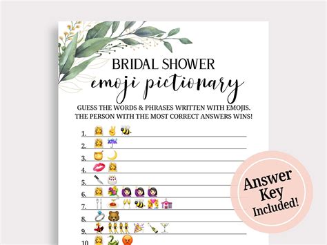 Wedding Emoji Pictionary Free Printable Free Printable Hub