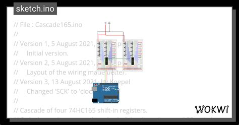 Button Shift Register Modified Wokwi Esp Stm Arduino Simulator