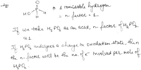 What Is Equivalent Weight Of H3po2