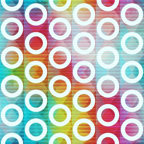 Premium Vector Rainbow Circle Seamless Pattern