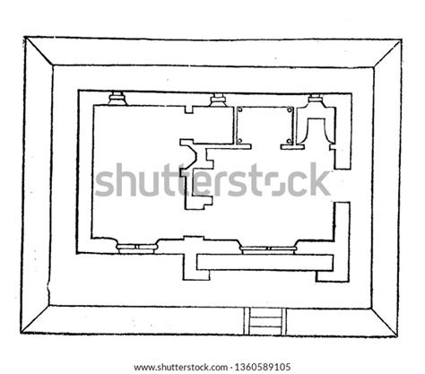 This Representation Showing Ground Plan Design Stock Vector Royalty Free Shutterstock