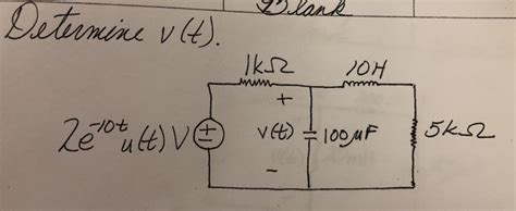 Solved Solve For V T Using S Domain Circuit Analysis Chegg