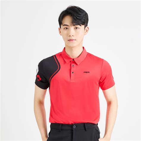핫딜 Pgr 골프 Gt 3289 남성 골프 하트포인트 반팔 카라 티셔츠 골프복 딜팡 골프용품 전문쇼핑몰