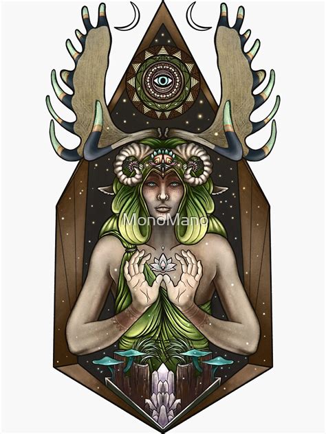 Invocation Of Spring Sticker For Sale By Monomano Redbubble