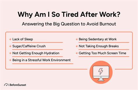 Why Are You So Tired After Work