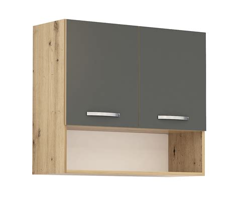 Кухненски горен шкаф Лорен G15 80 см Mdf Антрацит мат Артизан Мебели
