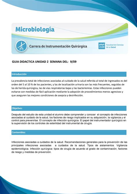 Microbiologia 3 GUIA Didactica 4 IQ Copia GUIA DIDACTICA UNIDAD 2