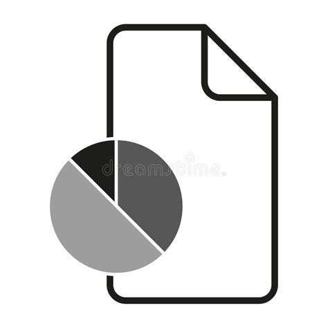 Pie Chart Document Icon Vector Illustration Eps 10 Stock Vector Illustration Of Information