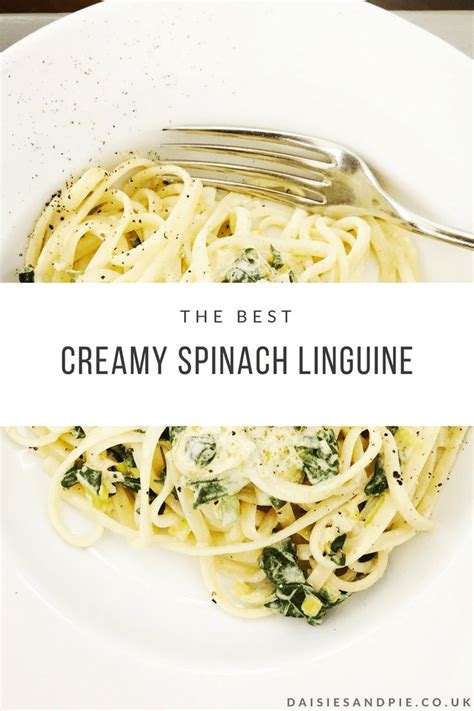 Delicious Creamy Spinach Linguine Recipe