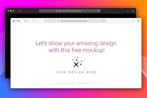 Free Web Browser Mockup Free Web Web Browser Browser