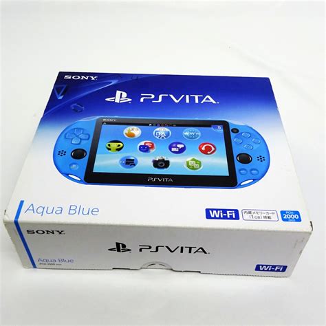 Sony Ps Vita Pch 2000 Za23 Aqua Blue Console Wi Fi Model From Japan New