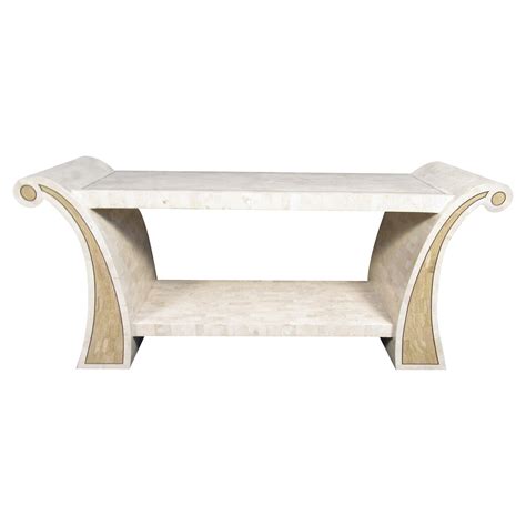Vintage Brass Dolphin Console Table At 1stdibs