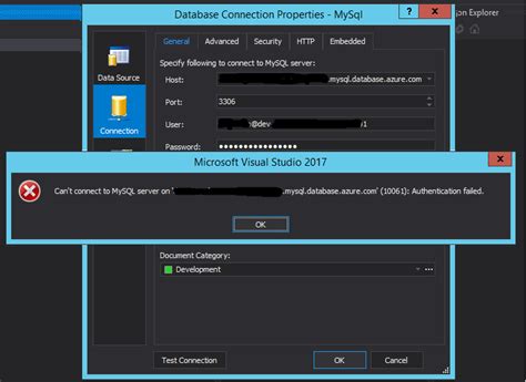 Visual Studio Can T Connect To MySQL Server On Xxxx Mysql Database