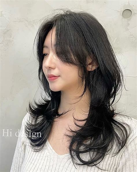 대구레이어드컷 대구하이레이어드컷 대구레이어드펌 수성구미용실 라플헤어 원장 하이 ️허그펌 스타일 딥매트그레이 컬러 ️ 어중간한 길이에서도 볼륨감 있는 컬과