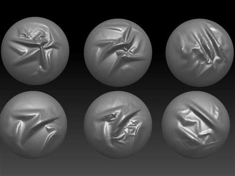 Artstation 50 Zbrush Fabric Brush And Alpha Tension And Compression