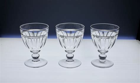 Three Vintage Stuart Crystal Wine Glasses Hamish Clark Antiques