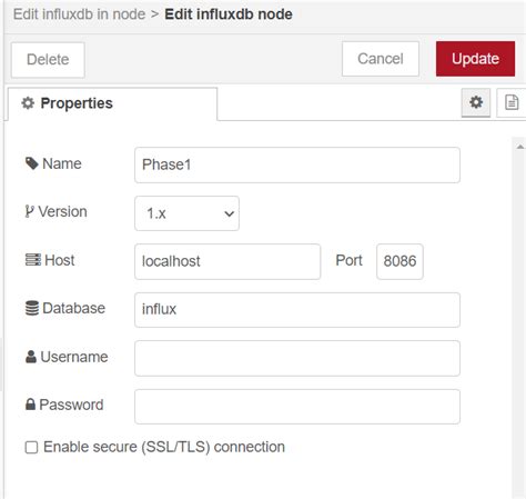 Connecting Influxdb Node To Influx Database With Version 1 8 General Node Red Forum