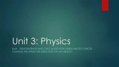 PPT Unit Physics PowerPoint Presentation Free Download ID