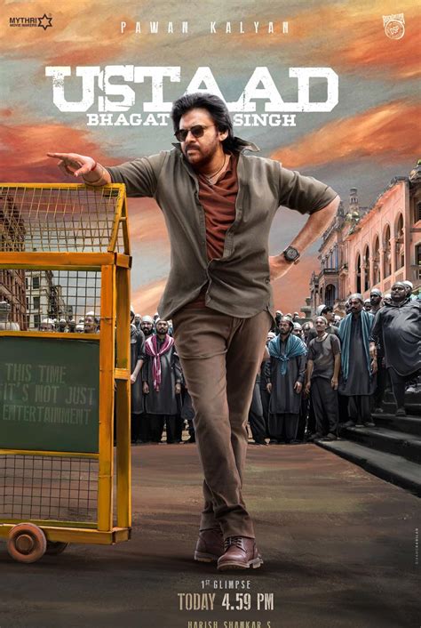 Ustaad Bhagat Singh Pawan Powerful Poster Before Glimpse
