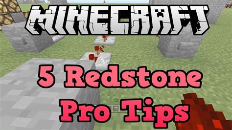 Minecraft Xbox 360 Ps3 Psvita 5 Redstone Pro Tips Youtube