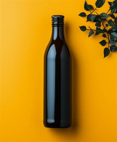 Premium Photo Sunny Sipper Your Yellow Bottle Companion