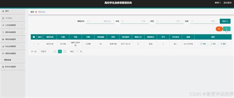 Springboot毕设 高校学生选修课管理系统 程序论文 Csdn博客