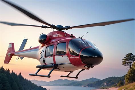 Premium Ai Image Military Helicopter Hover War Weapon Rescue Helicopter Civil Aircraft