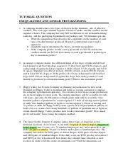 Maximizing Profit With Inequalities Linear Programming Course Hero