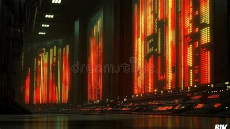 Digital Data Stream Futuristic Server Room Stock Image Image Of Bright Modern 368964829