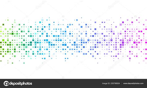 White Background Spectrum Colorful Geometric Mosaic Pattern Vector
