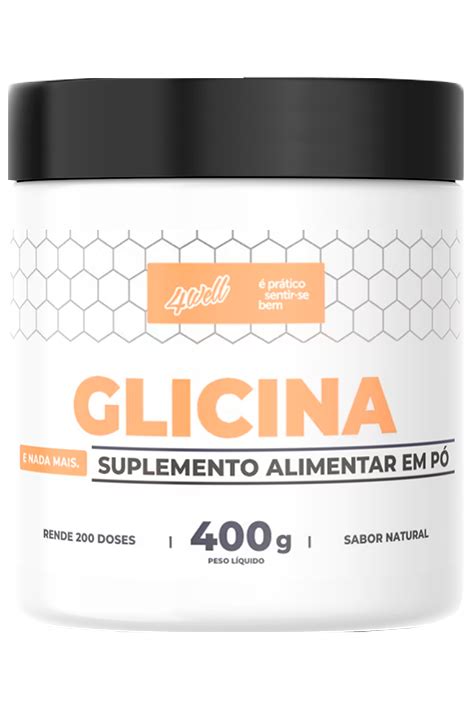 Glicina 400g Suplemento Versátil para Apoiar a Saúde e o Bem Estar