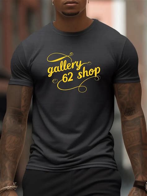 Gallery 62 Shop Print T Shirt Tees Men Casual Short Sleeve T Temu Canada