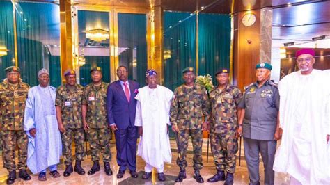 Breaking Tinubu Gives Working Manual To Service Chiefs At First