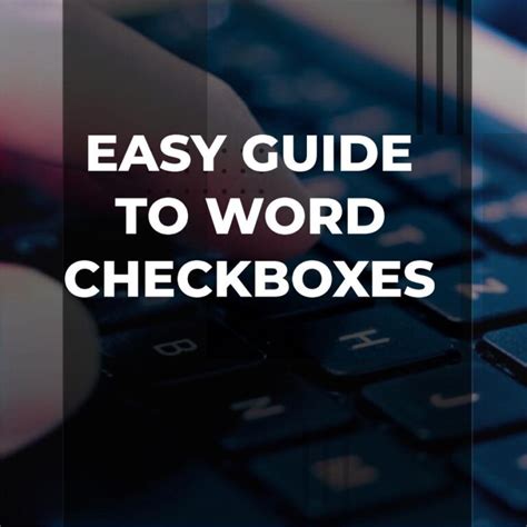 mastering checkboxes in word adazing