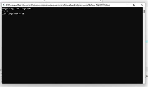 Program Parameter Menghitung Luas Lingkaran Dan Program Rekursi