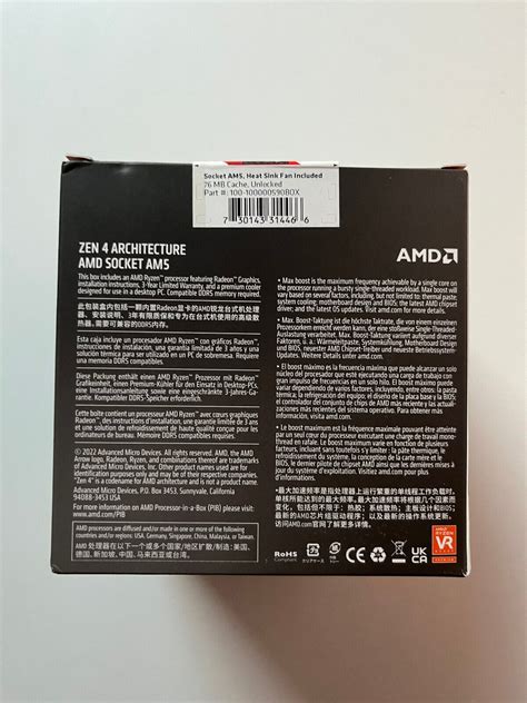 AMD Ryzen 9 7900 Prozessor 5 4 GHz 12 Kerne Sockel AM5 100