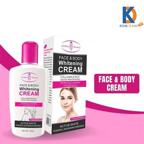 Aichun Beauty Face & Body Whitening Cream 120ml - Kom-Dami.Com