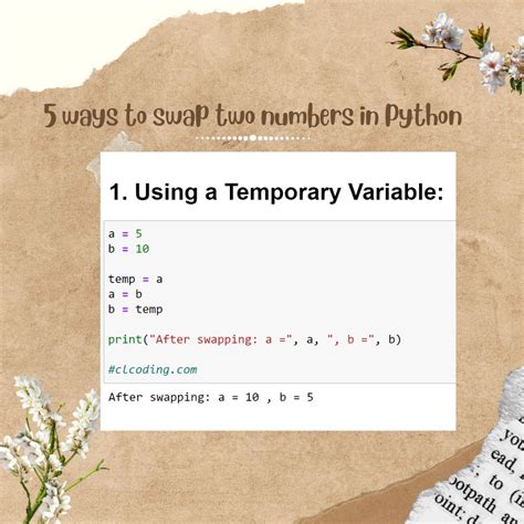 5 Ways To Swap Two Numbers In Python Dxtqvtj3 Python Coding