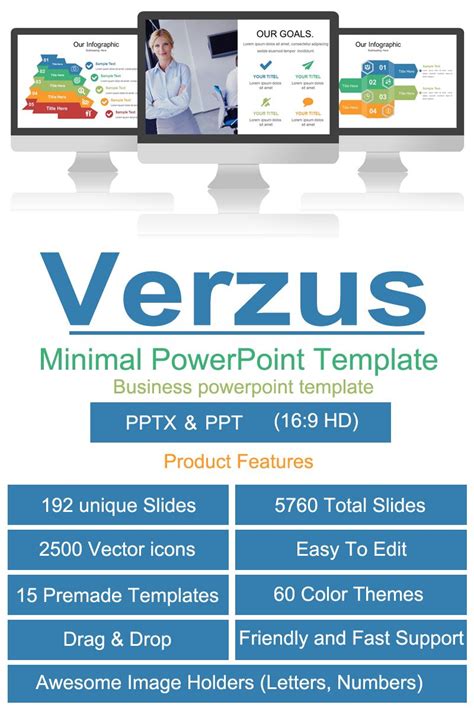 Verzus Minimal Powerpoint Template Ad Minimal Verzus Template