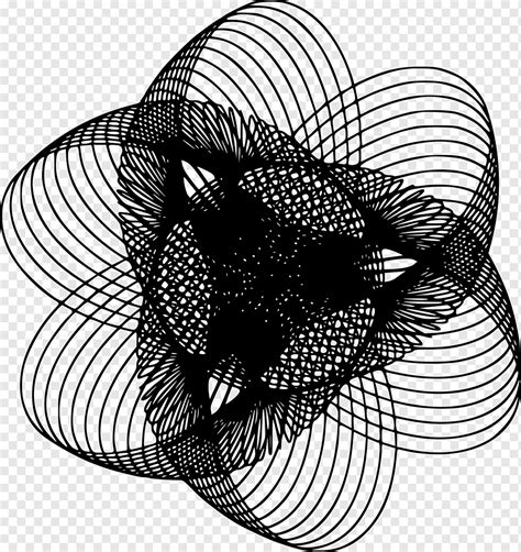 Spirograph Geometric Triangle Decoration Abstract Pattern