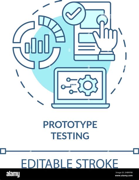 Prototype Testing Turquoise Concept Icon Stock Vector Image And Art Alamy