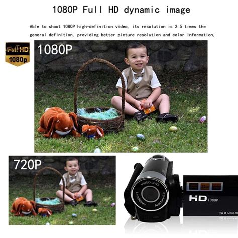 กล้องถ่าย กล้องอัดวีดีโอดิจิตอล กล้องวีดีโอ กล้องถ่ายวิดีโอ1080p 16ล้านพิกเซล หน้าจอขนาดใหญ่ 2 7