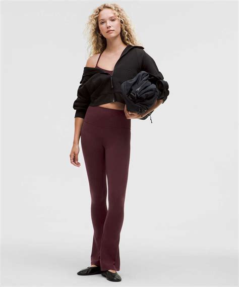 Lululemon Align High Rise Mini Flare Pant Regular Garnet Lulu Fanatics