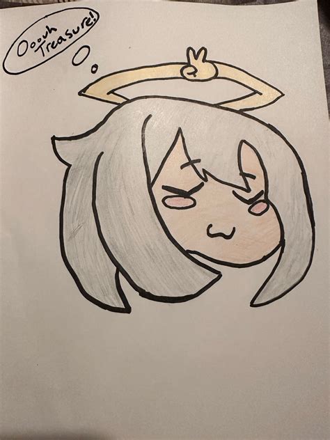Drew Paimon For The First Time Not An Artist Genshin Impact Hoyolab